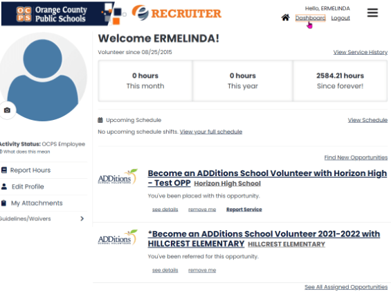 Volunteer Portal